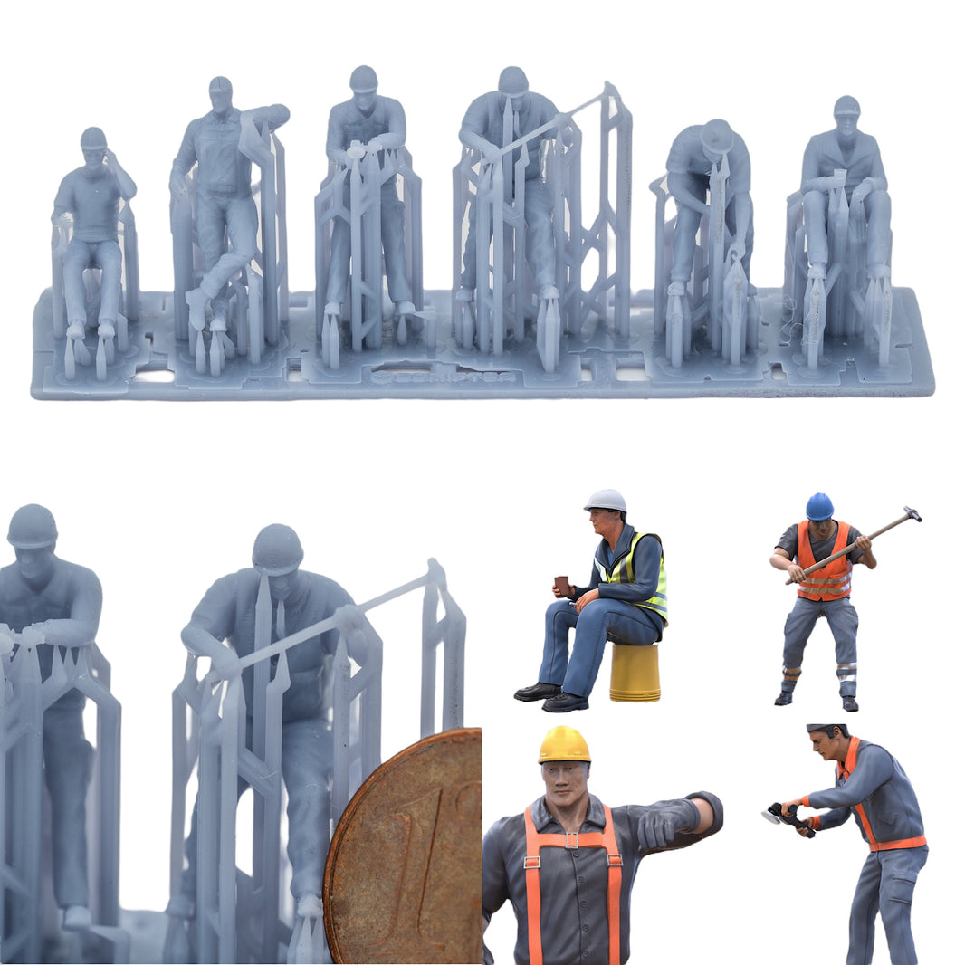 H0 Miniatur Figuren für Modelleisenbahnen, Modellbau und Diorama – 3drifter