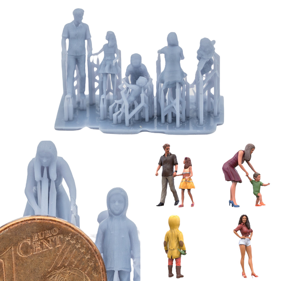 H0 Miniatur Figuren für Modelleisenbahnen, Modellbau und Diorama – 3drifter