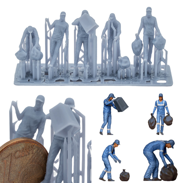 H0 Miniatur Figuren für Modelleisenbahnen, Modellbau und Diorama – 3drifter