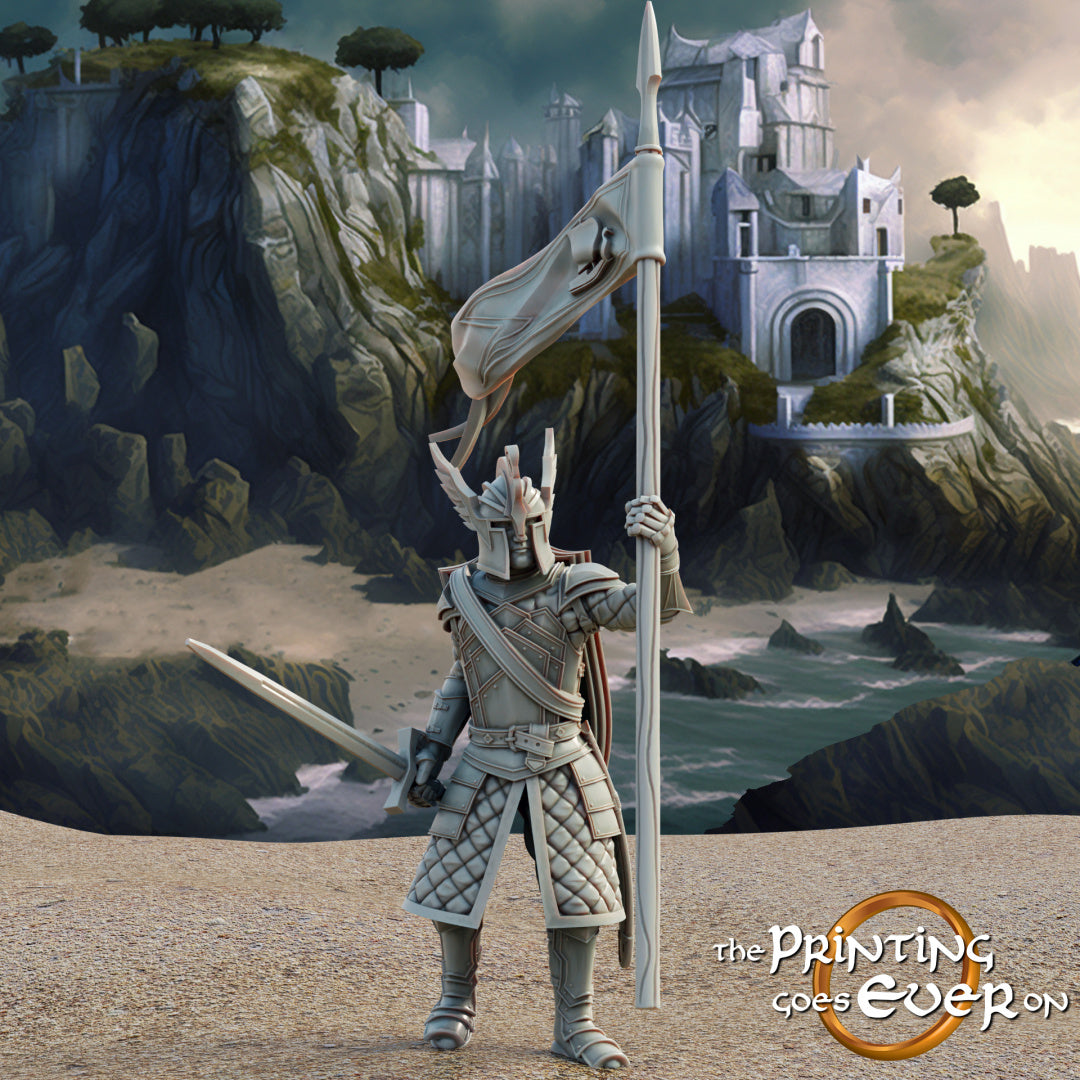 Medieval knight figures Allied knight with standard - Allied troops ...