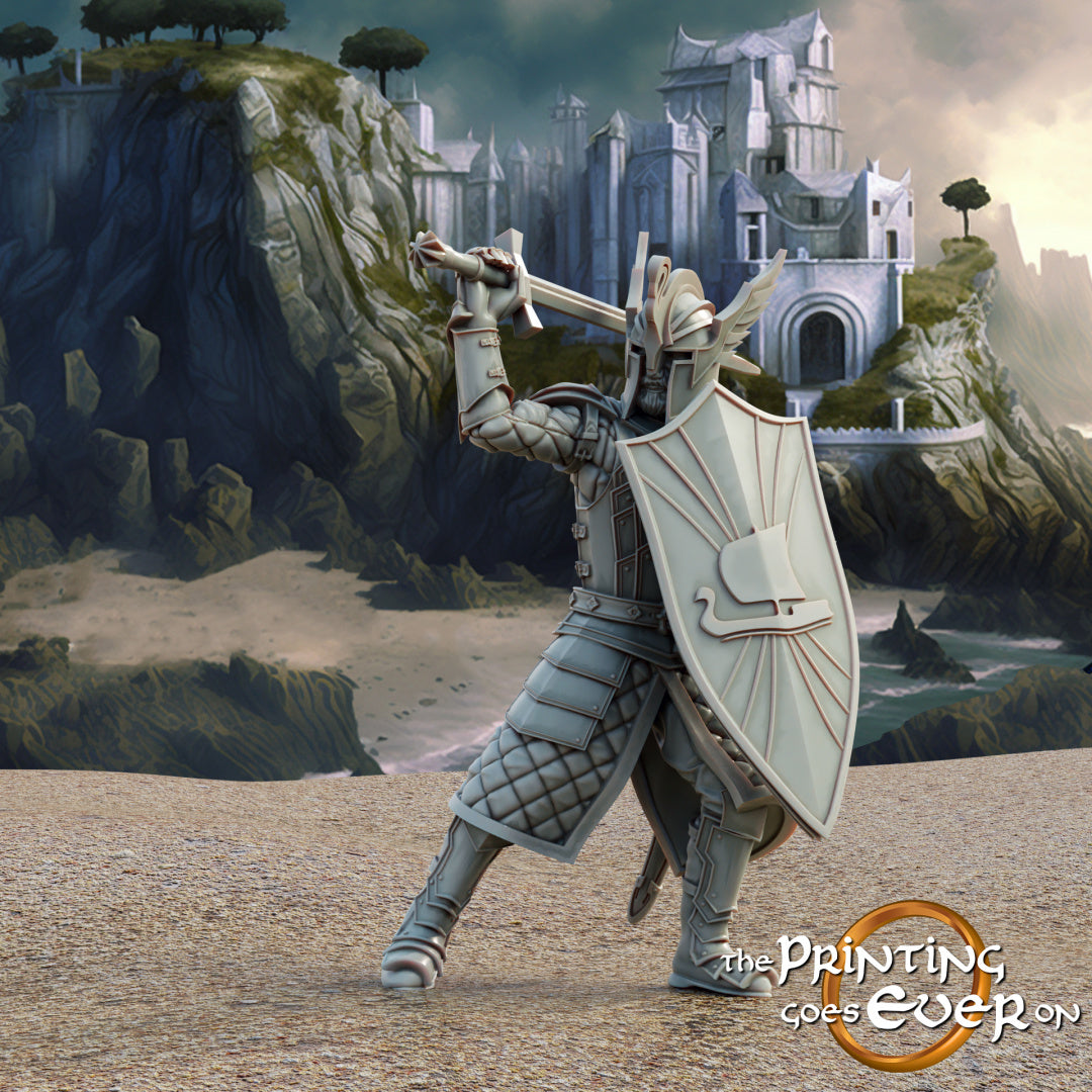 Medieval Knight Figures Allied Knight Swordsman C - Allied Troops ...